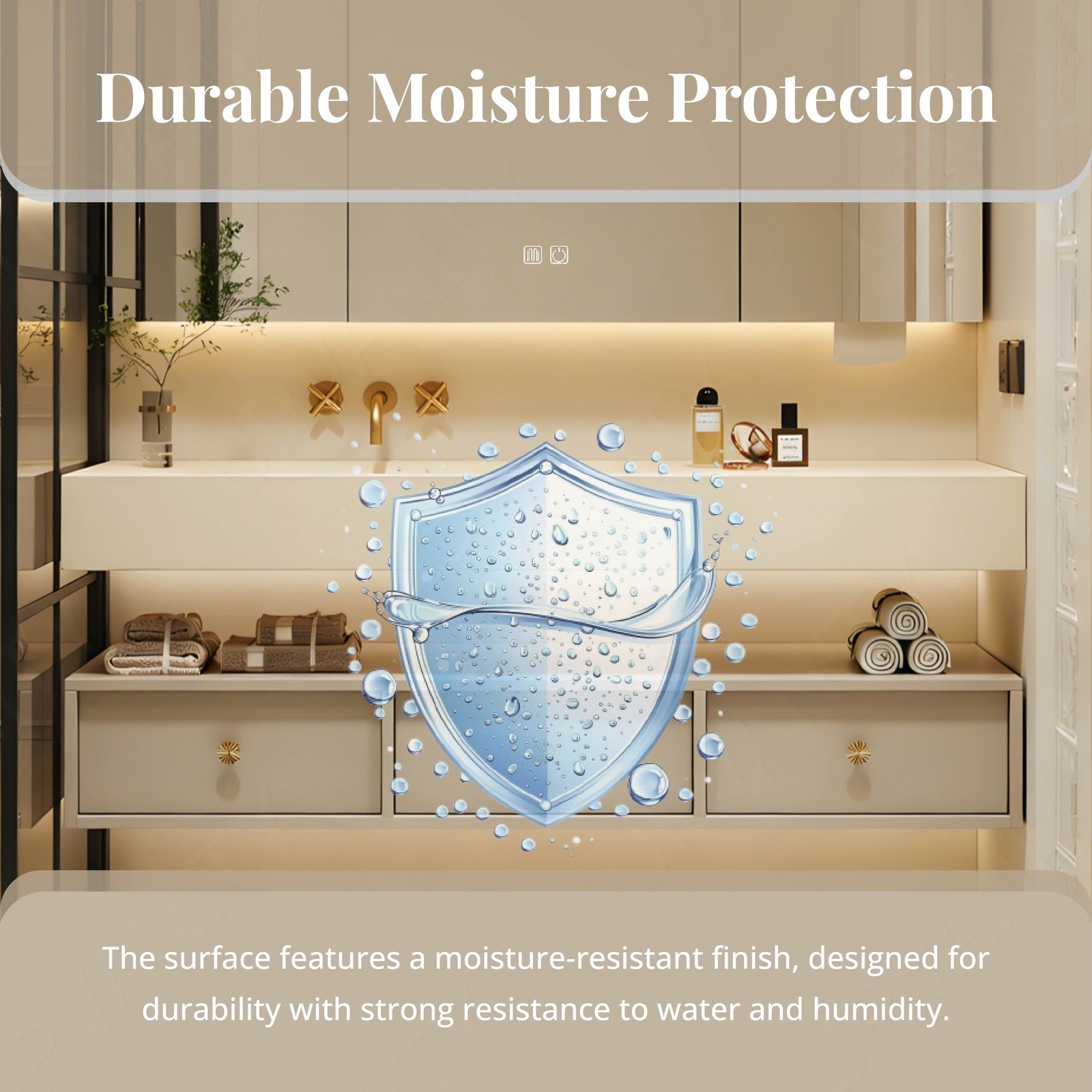 Modern Bath Vanity Set, Brown, Split Slate Top, 32"-72", Single, Float