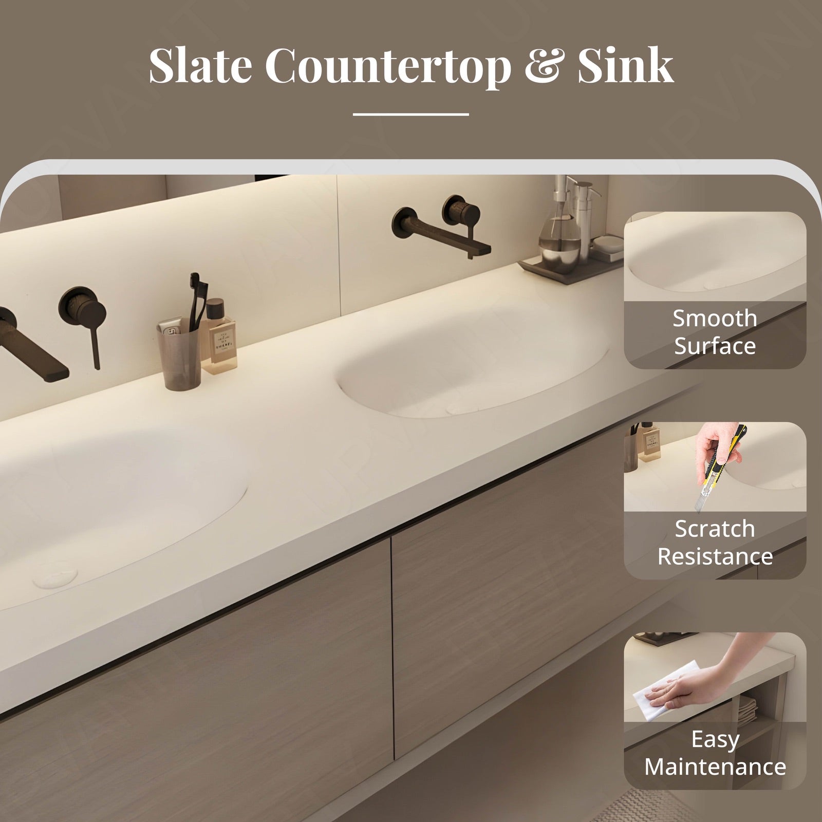 Side Mirror Cabinet - Bathroom Vanity Sets - UpVanity