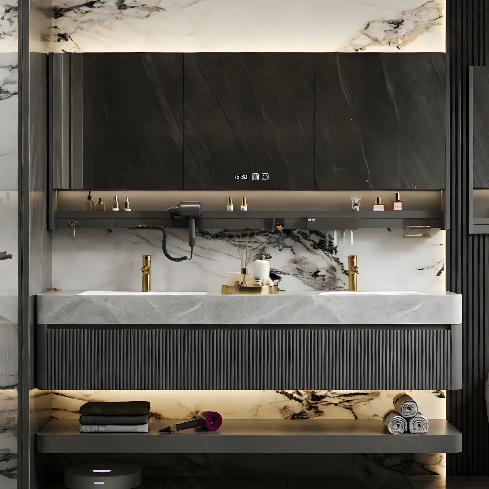 Large Size - Bathroom Vanity Sets - UpVanity